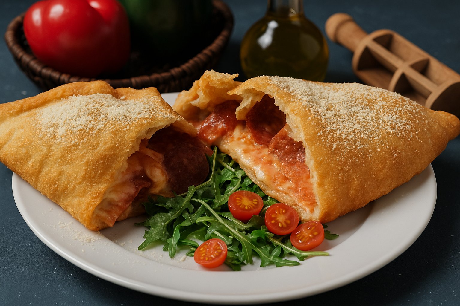 Pizza frita Pulcinella